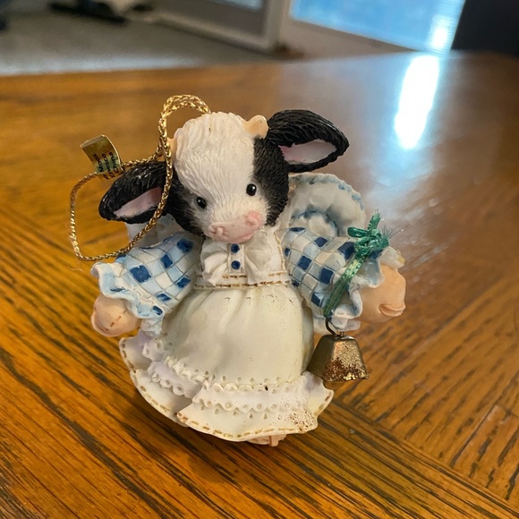 Holiday | Vintage Mary Moo Figurine Ornament | Poshmark